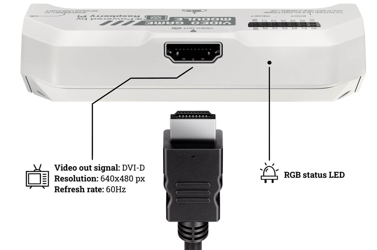 Introducing Video Game Module Powered by Raspberry Pi